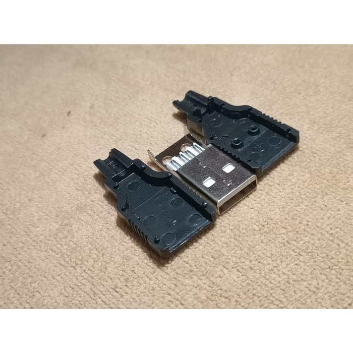 Jual Konektor USB 2.0 Male Socket USB 4P 4 Pin Lengkap | Shopee Indonesia
