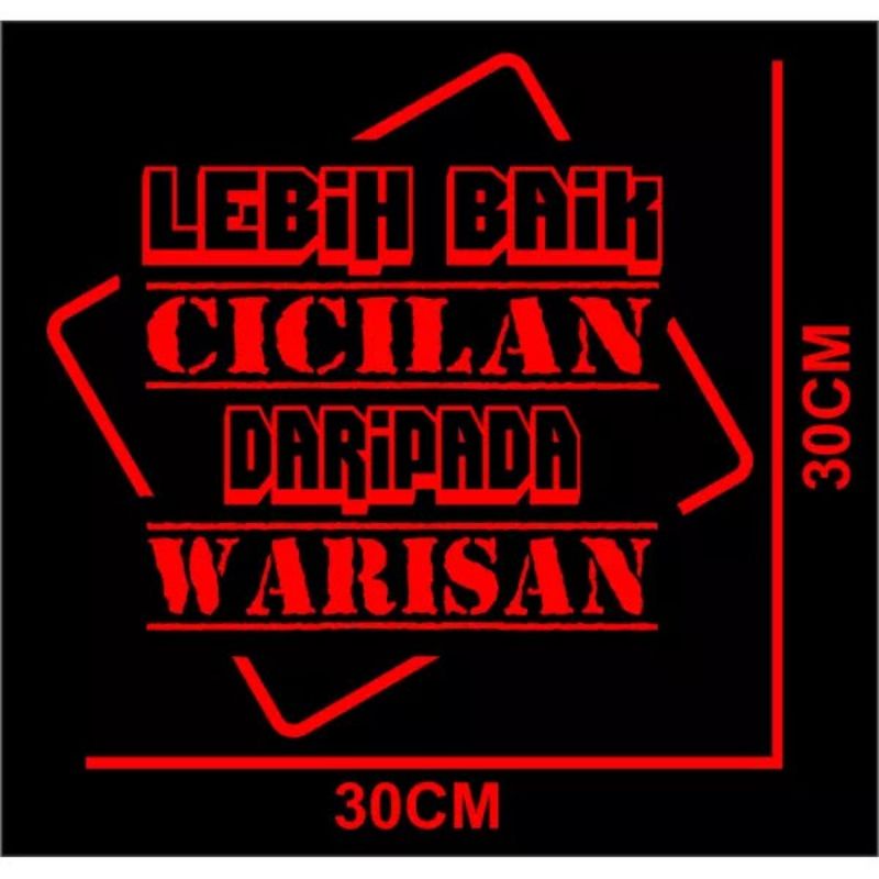 Jual sticker cutting mobil/truk, sticker kata-kata keren cicilan ...
