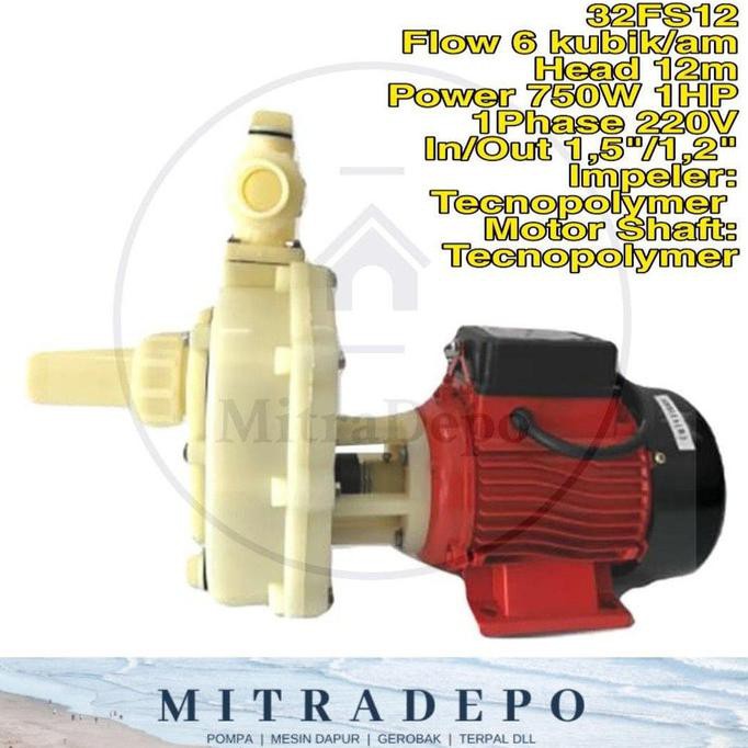 Jual Pompa Kimia / asam / Chemical Pump Hiflow 32FS12 - 220v 1.0 hp ...