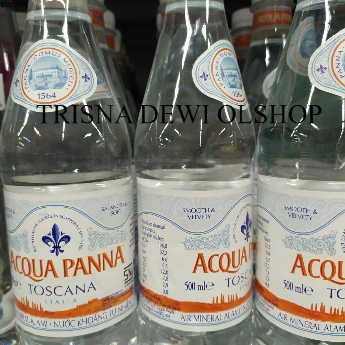 Jual ACQUA PANNA TOSCANA Italia Mineral Water PET 500ml | Shopee Indonesia
