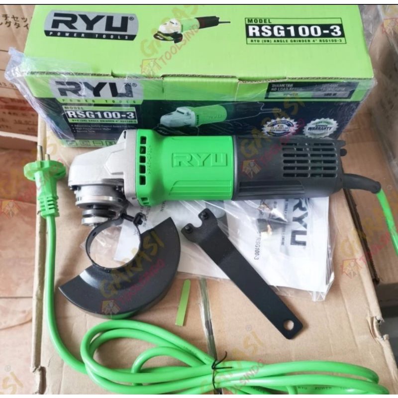 Jual Mesin Gerinda Tangan 4 Inch RYU RSG 100-3 by Tekiro JAPAN | Shopee Indonesia
