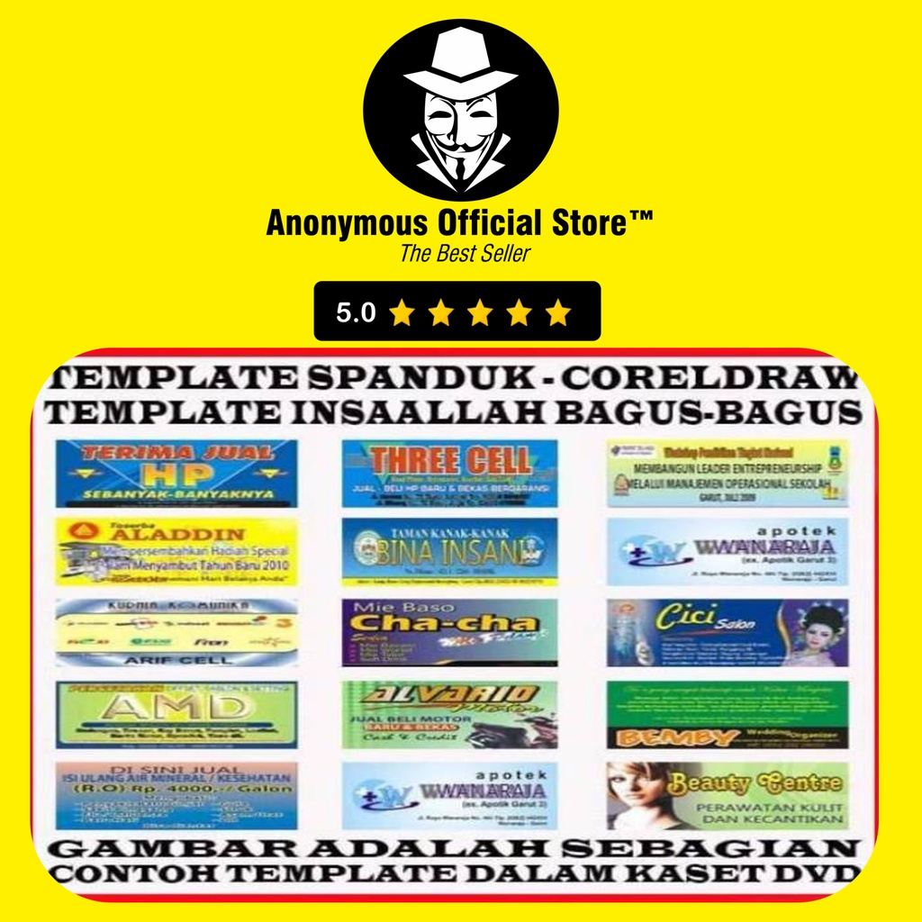 Jual Koleksi 500 Template Desain Banner Spanduk Premium Design Siap