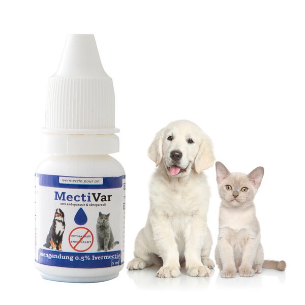 Jual Mectivar Obat Tetes Kutu Tungau Caplak Cacing Pada Kucing Anjing ...