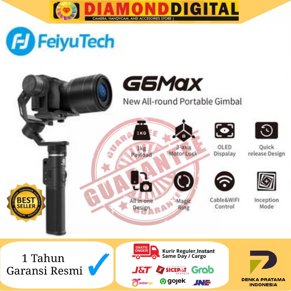 Jual Feiyu G6 Max 3-Axis Handheld Gimbal Stabilizer / Feiyu G6Max / G6 Max 2020 | Shopee Indonesia