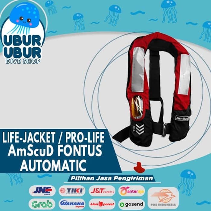 Jual Life Jacket - Pelampung - Pro Life AmScuD Fontus AUTOMATIC ADULT 170N | Shopee Indonesia
