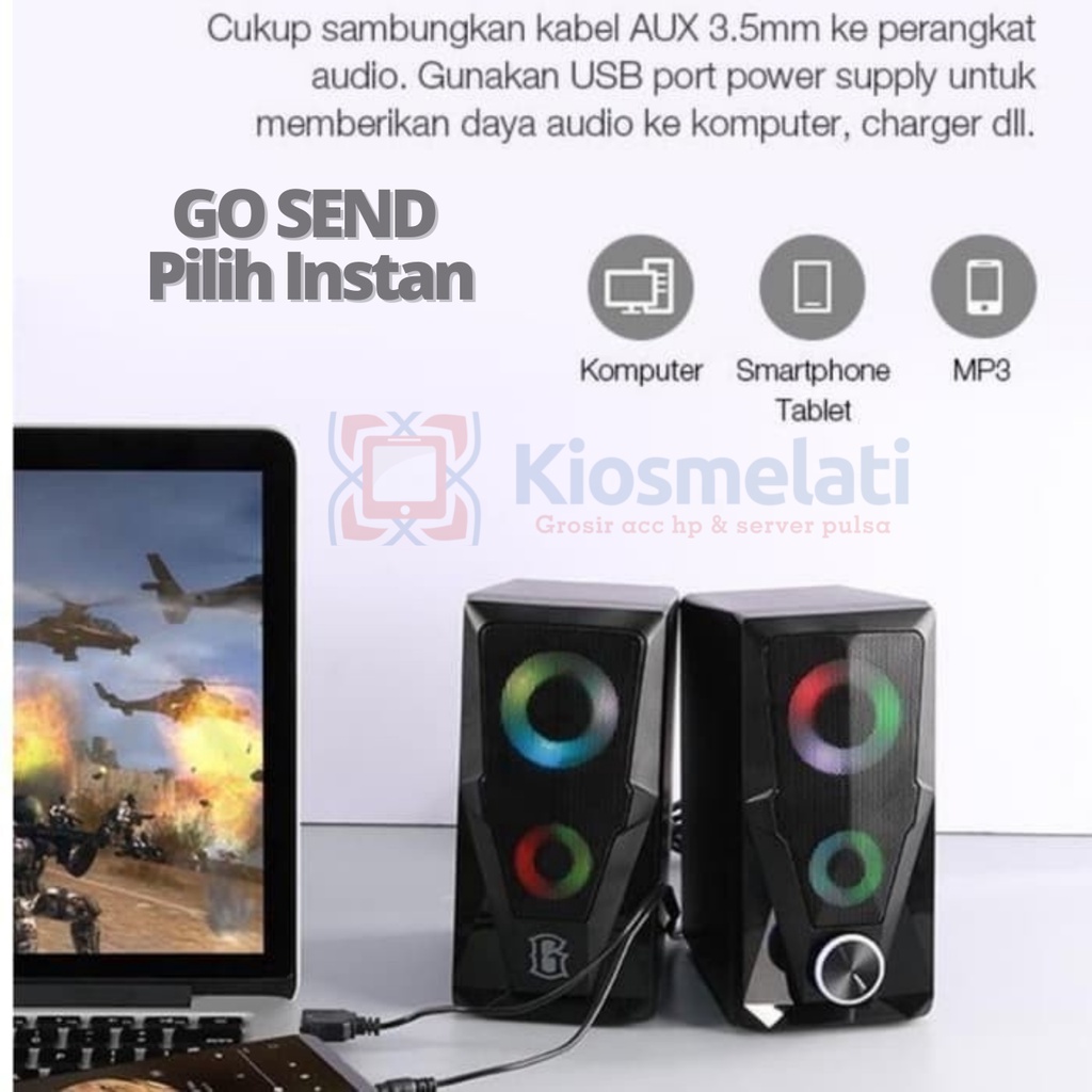 Jual Speaker Robot RS200- Speaker Komputer/Speaker Gaming-spiker laptop ...