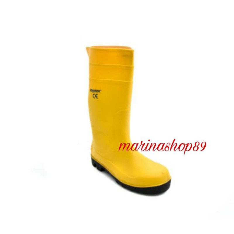 Jual Sepatu Boot Pvc - Ujung besi - Kuning | Shopee Indonesia