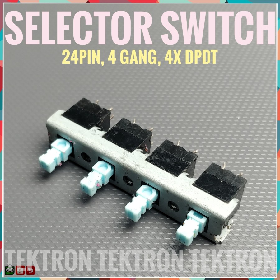 Jual Selector Switch 4 Channel 4x6pin 24pin Selektor SW TV Audio ...