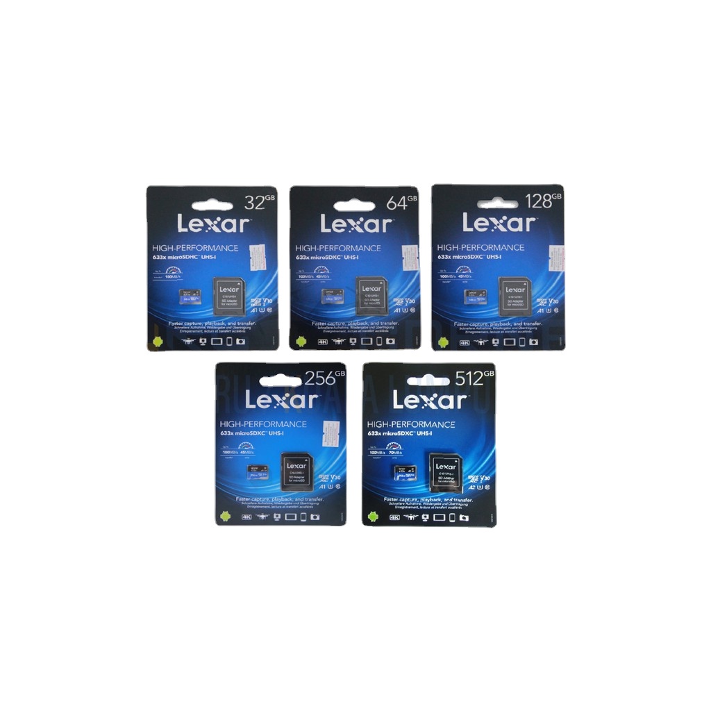 Jual Lexar High-Performance 633 Memory/SD Cards for Drone, Gopro, Insta ...