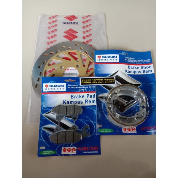Jual PIRINGAN DPN PLUS KAMPAS REM SUZUKI SMASH LAMA/SMASH NEW | Shopee ...