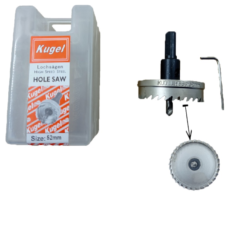 Jual Hole Saw Besi 52mm / HoleSaw Besi 52mm / Mata Bor Besi 52mm KUGEL ...