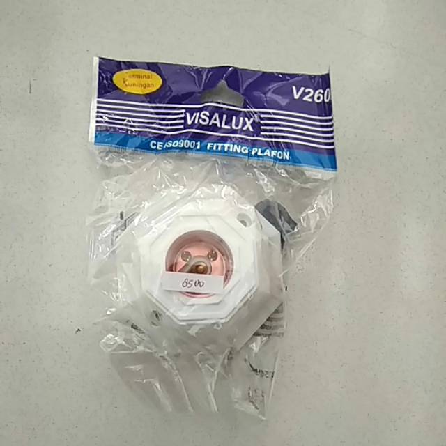 Jual Fitting Plafon Segi 8 E27 3A 250V (V2608S) | Shopee Indonesia