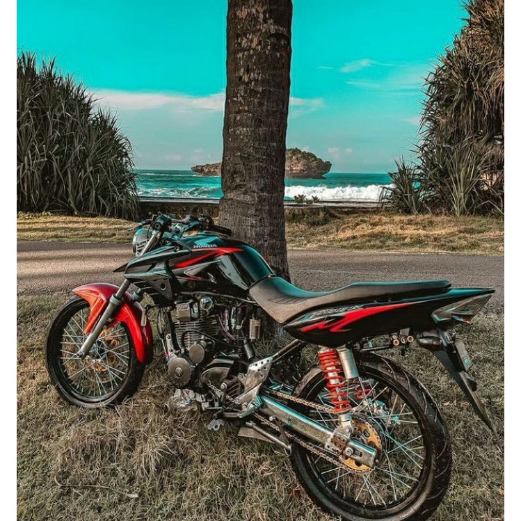 Jual Striping lis sticker Standar Ori Honda Tiger 2013 merah Striping ...