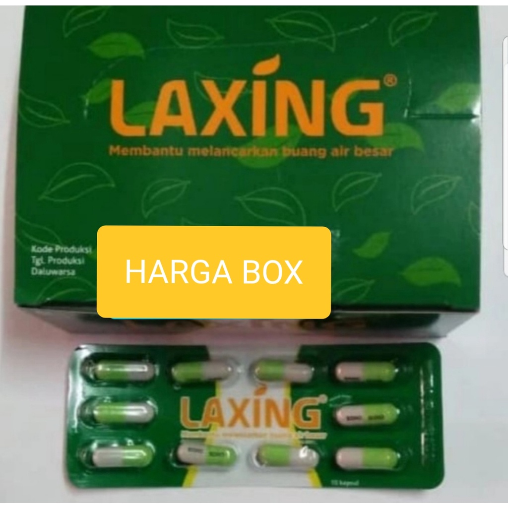 Jual Laxing HARGA BOX 10 strip pelancar BAB senna pencahar herbal alami ...