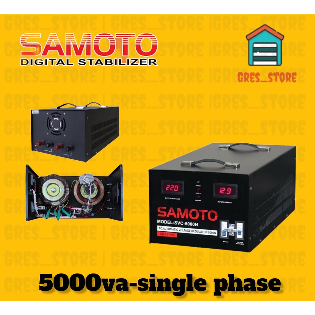 Jual Stabilizer SAMOTO 5000VA stavolt 5000va stavol 5kva samoto 5kva ...