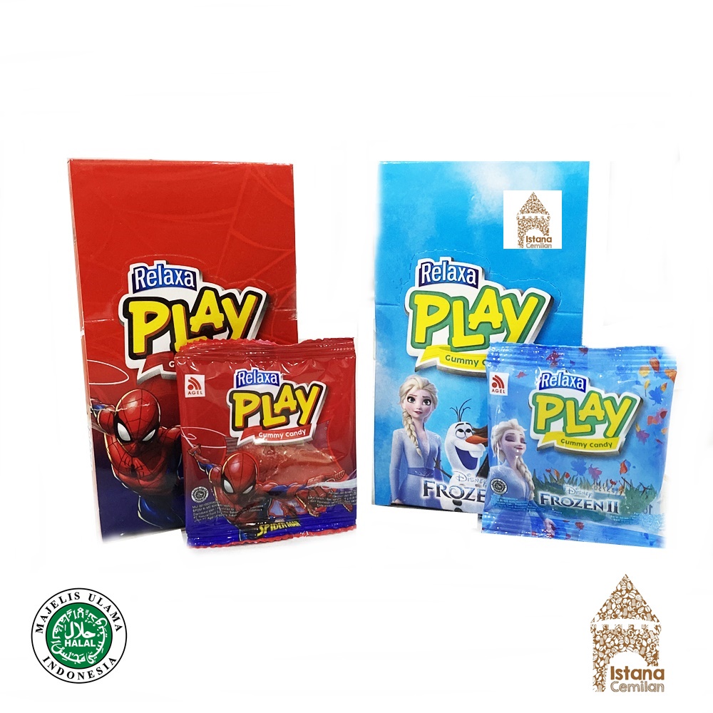 Jual Relaxa Play Permen Jeli Gummy Frozen II / Spiderman BOX (isi 12 ...