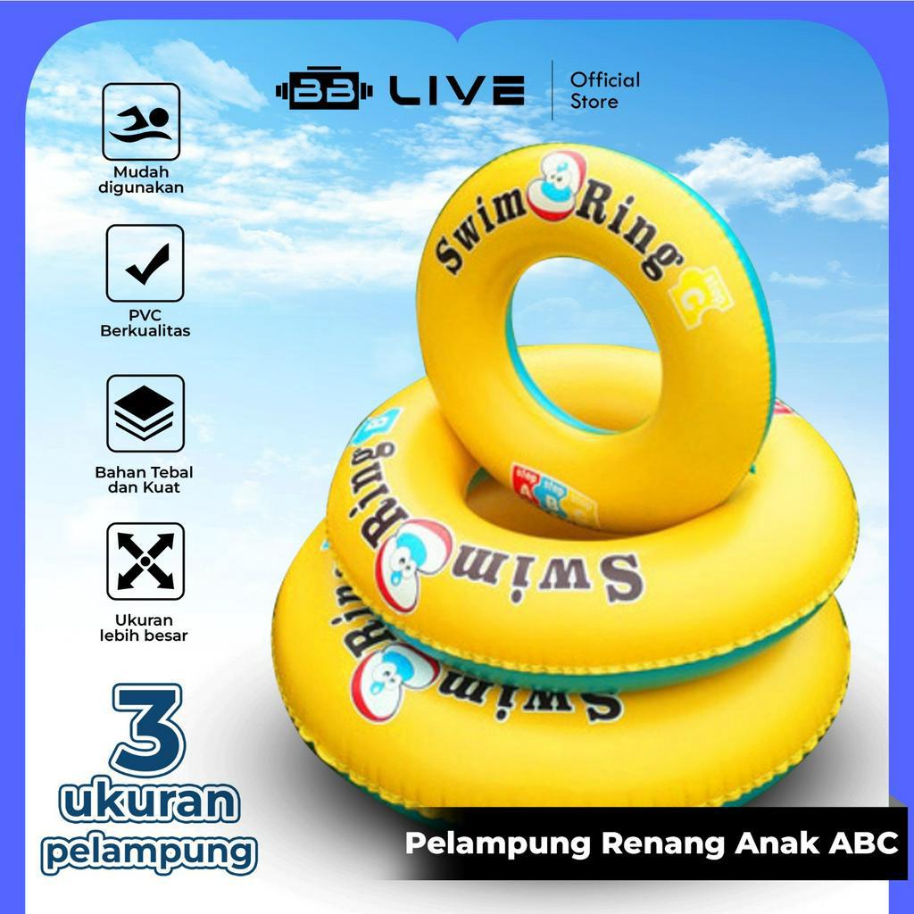Jual BB LIVE Pelampung Ban Renang Anak Dewasa Unisex Motif ABC / Ban ...