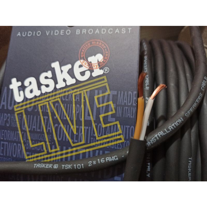 Jual Kabel Speaker TASKER TSK 101 Size 2x1.5mm - Jual Meteran | Shopee ...