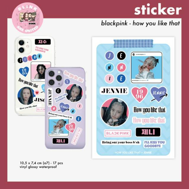 Jual BLACKPINK - HOW YOU LIKE THAT STICKER ( CUT NO CUT ) | Shopee ...