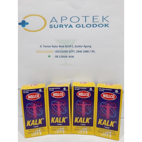 Jual KALK NELLCO ISI 100 TAB | Shopee Indonesia