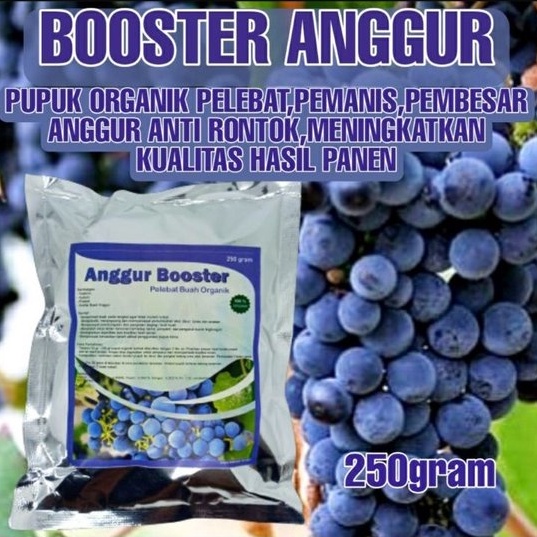 Jual Pupuk Anggur Booster Organik Pelebat Perangsang Pemanis Buah Tanaman Anggur | Shopee Indonesia
