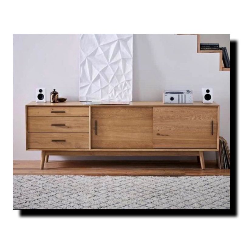 Jual BIFET TV MEJA TV BIFET RETRO MINIMALIS BIFET MODERN KAYU JATI ASLI ...