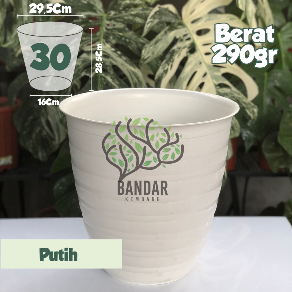 Jual Pot Bunga Tinggi Tirus 30 - Pot Ruplas Tirus Ukuran 30 Warna Hitam ...