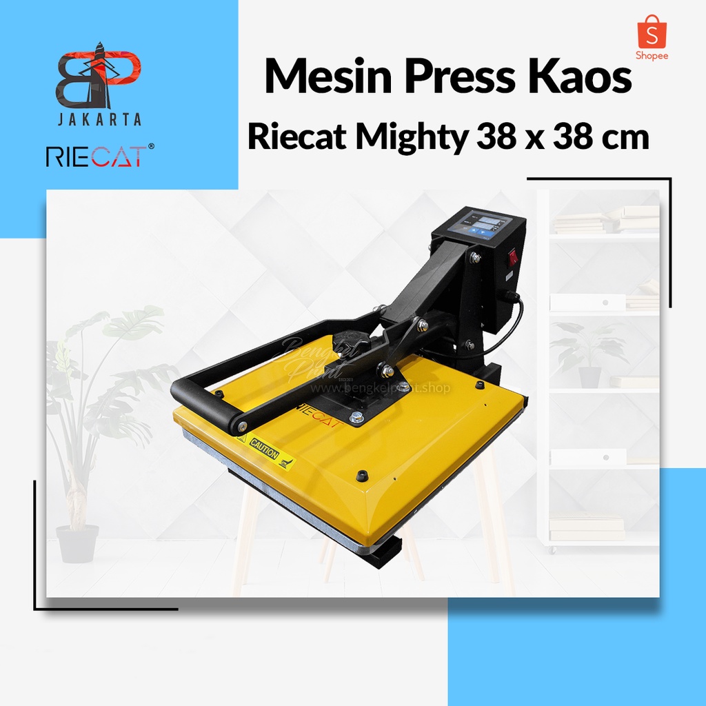 Jual Mesin Press Kaos RIECAT Mighty 38x38cm | Shopee Indonesia
