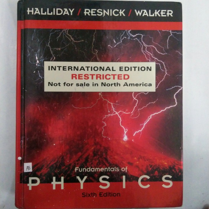 Jual BUKU FUNDAMENTALS OF PHYSICS SIXTH EDITION | Shopee Indonesia Jual BUKU FUNDAMENTALS OF PHYSICS SIXTH EDITION | Shopee Indonesia