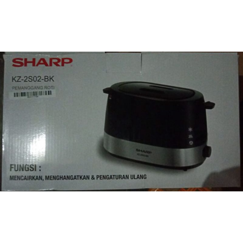 Jual Sharp Toaster KZ-2S02-BK // Black+Decker 2 Slice Toaster ...