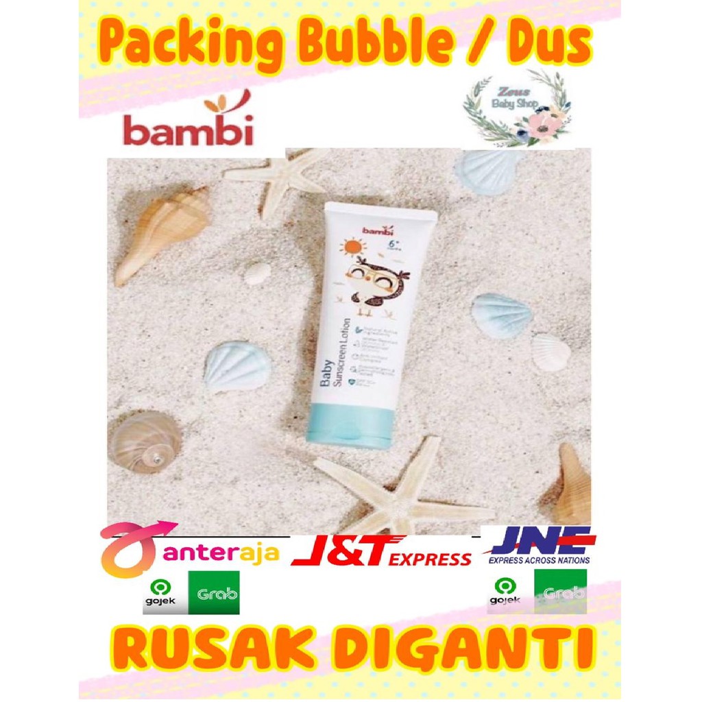 Jual Bambi Sunscreen Lotion 100 ml - Sunblock bayi dan anak - zeus ...