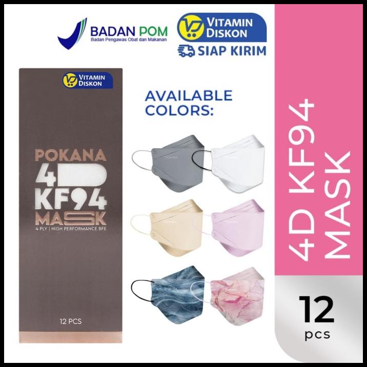 Jual Pokana 4D Kf94 Mask Isi 12Pcs | Shopee Indonesia