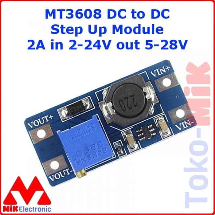 Jual MT3608 MT 3608 DC STEP UP CONVERTER MODULE | Shopee Indonesia