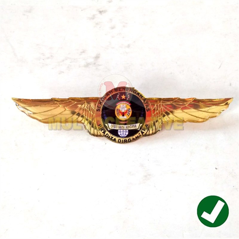 Jual Wing Sekolah SMA Penerbangan Emblem Wing Logo Custom SMA Murah ...
