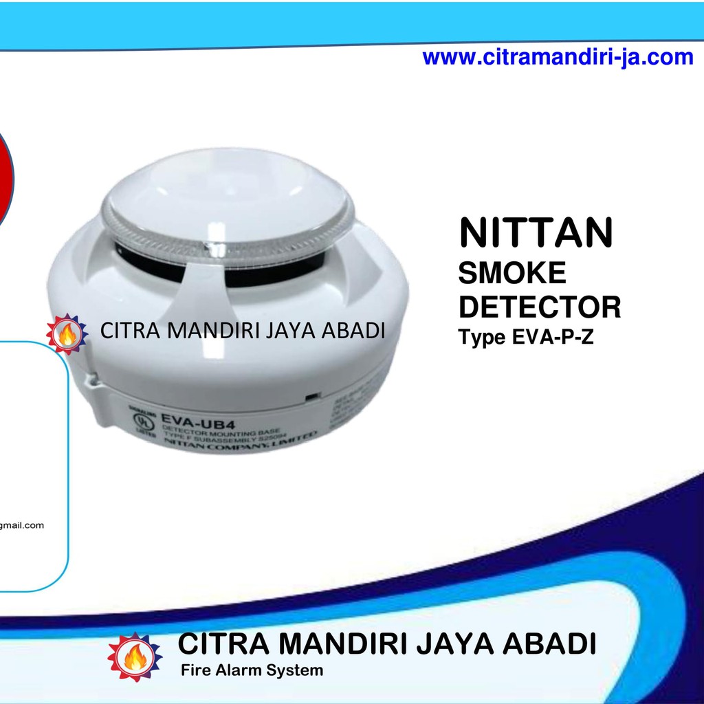 Jual Smoke Detector NITTAN made in Japan type EVCA-P-Z | Shopee Indonesia