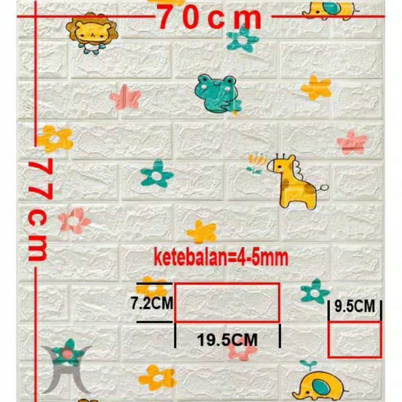 Jual Walpaper Dinding 3D Foam Busa Wallpaper Dinding Wallpaper 3D Motif ...