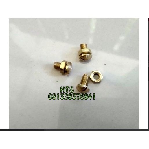 Jual baut kuningan onthel mur baut kuningan | Shopee Indonesia