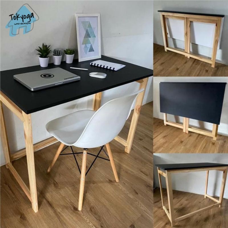 Jual Meja Belajar Portable Kayu Jati Minimalis P100cm Model Terbaru ...