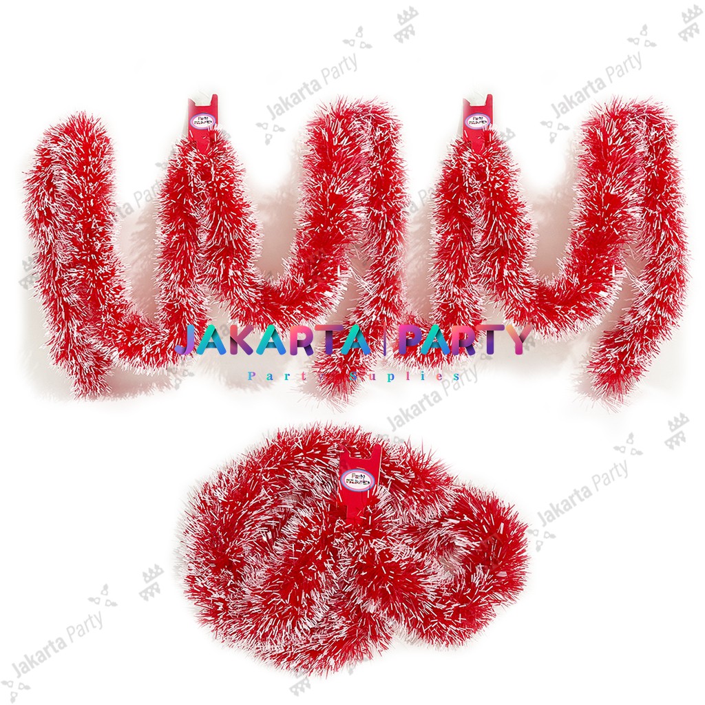 Jual Slinger Merah Putih #2 / Garland Tinsel / Hiasan HUT RI / Dekorasi ...