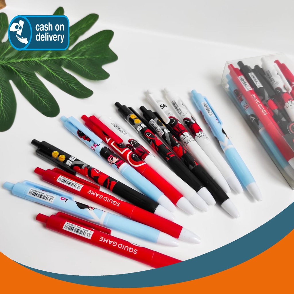 Jual PEN MEKANIK SQUID GAME PENA CETEK BOLPEN PULPEN MURAH | Shopee ...