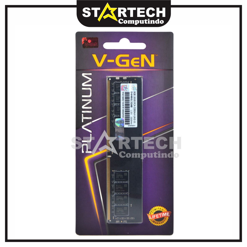 Jual RAM V-GeN DDR4 8GB PC2400/3200Mhz Platinum - LongDimm | Shopee ...