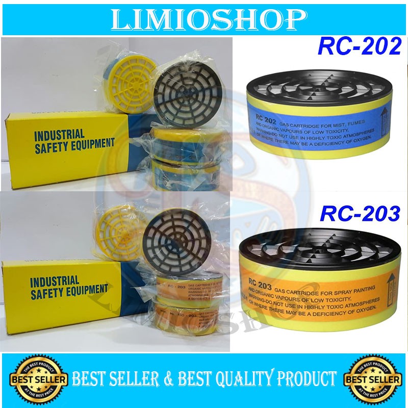 Jual CARTRIDGE REFILL FILTER CATRIDGE MASKER RC 203 202 CHEMICAL ...