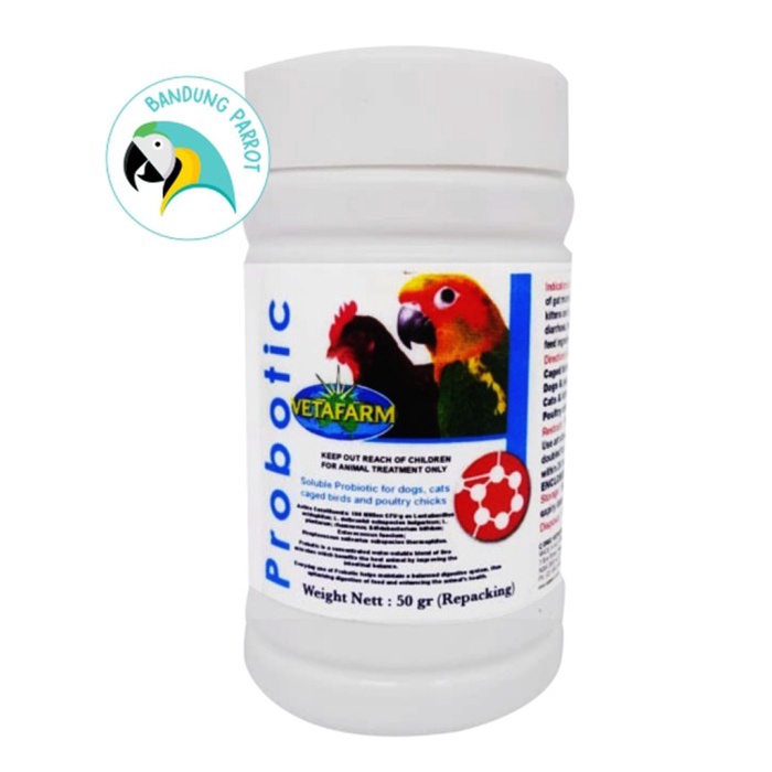 Jual Dftoiutamtam Vitamin Obat Burung Probiotic Vetafarm 200 Gram Anti Stress Parrot Pro ...