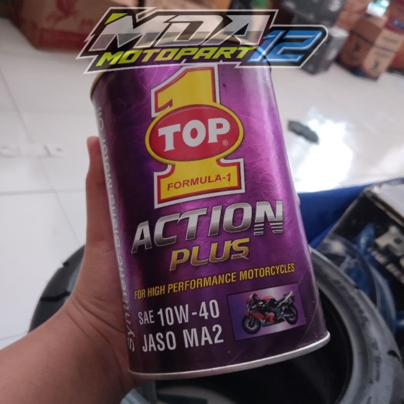 Jual Oli Top1 Action plus kemasan kaleng 1Liter | Shopee Indonesia