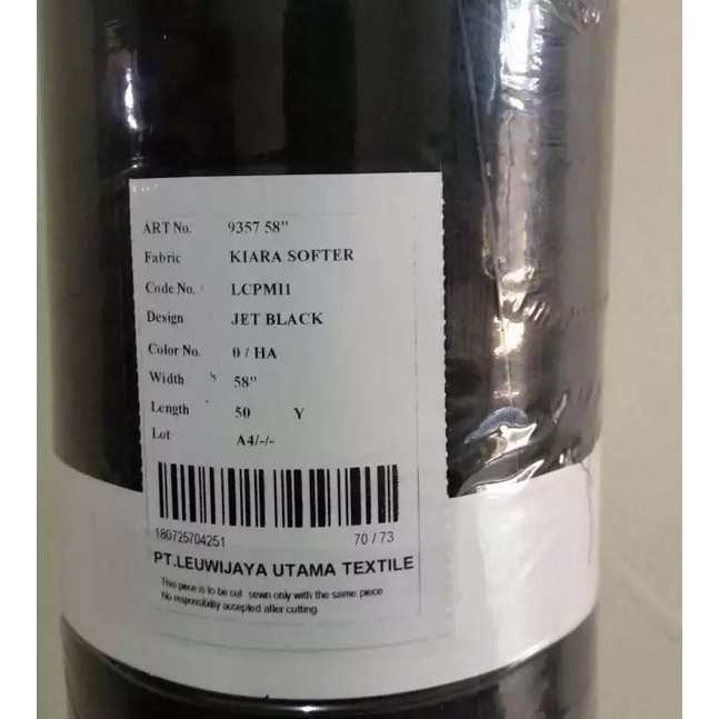 Jual Kain Jetblack MTA Leuwitex Abaya Laris Murah Populer | Shopee ...