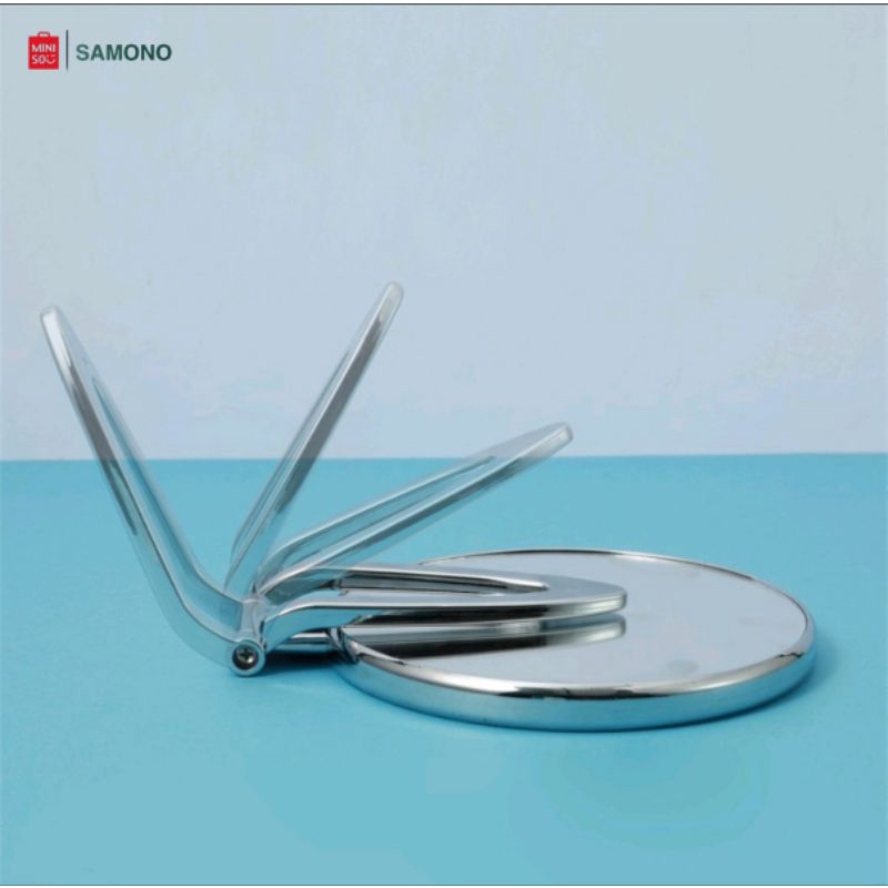 Jual MINISO DOUBLE-SIDED PORTABLE FOLDING TABLE MIRROR | CERMIN ...