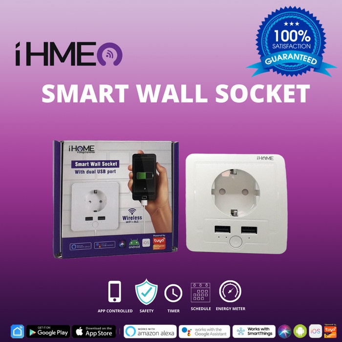 Jual Smart Wall Outlet Socket IHME Switch Colokan Stop Kontak Wifi Tuya ...