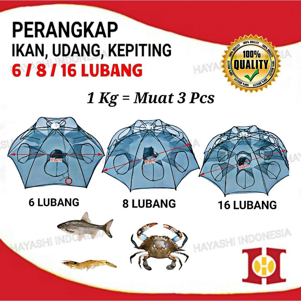 Jual Perangkap Ikan Bubu Ikan Jebakan Ikan Udang Kepiting 6 Lubang 8 Lubang 16 Lubang | Shopee ...