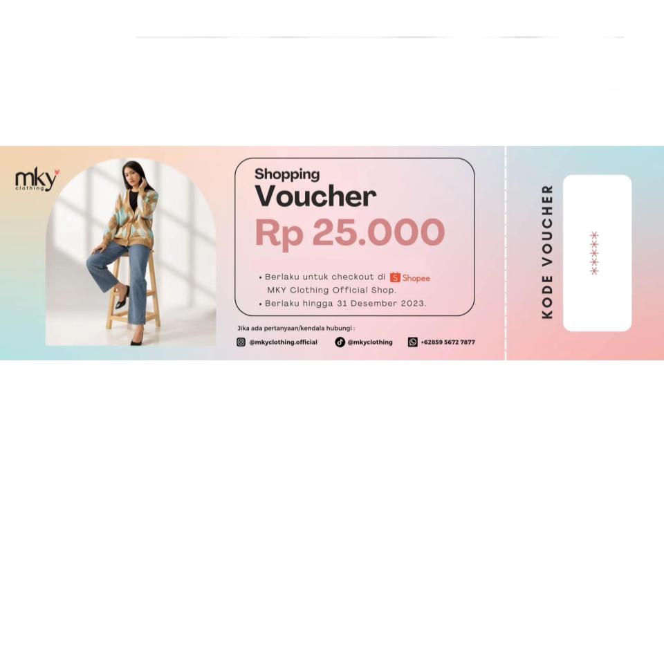 Jual [GIFT] Voucher 25K MKY | Shopee Indonesia