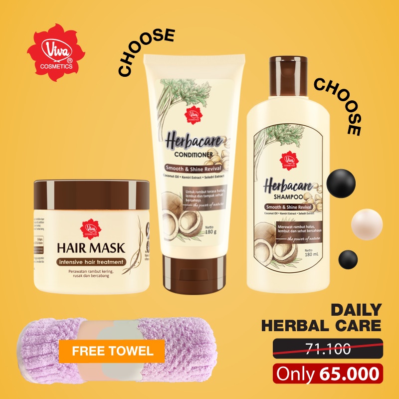 Jual Paket Perawatan Rambut Herbacare Shampoo Hair Conditioner Hair ...